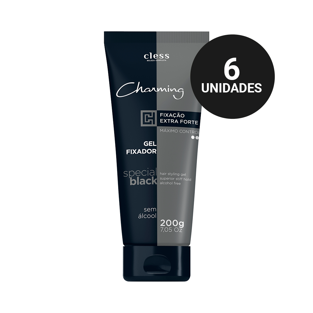 Kit Profissional Gel Fixador Charming (6x200ml) - Cless Cosméticos