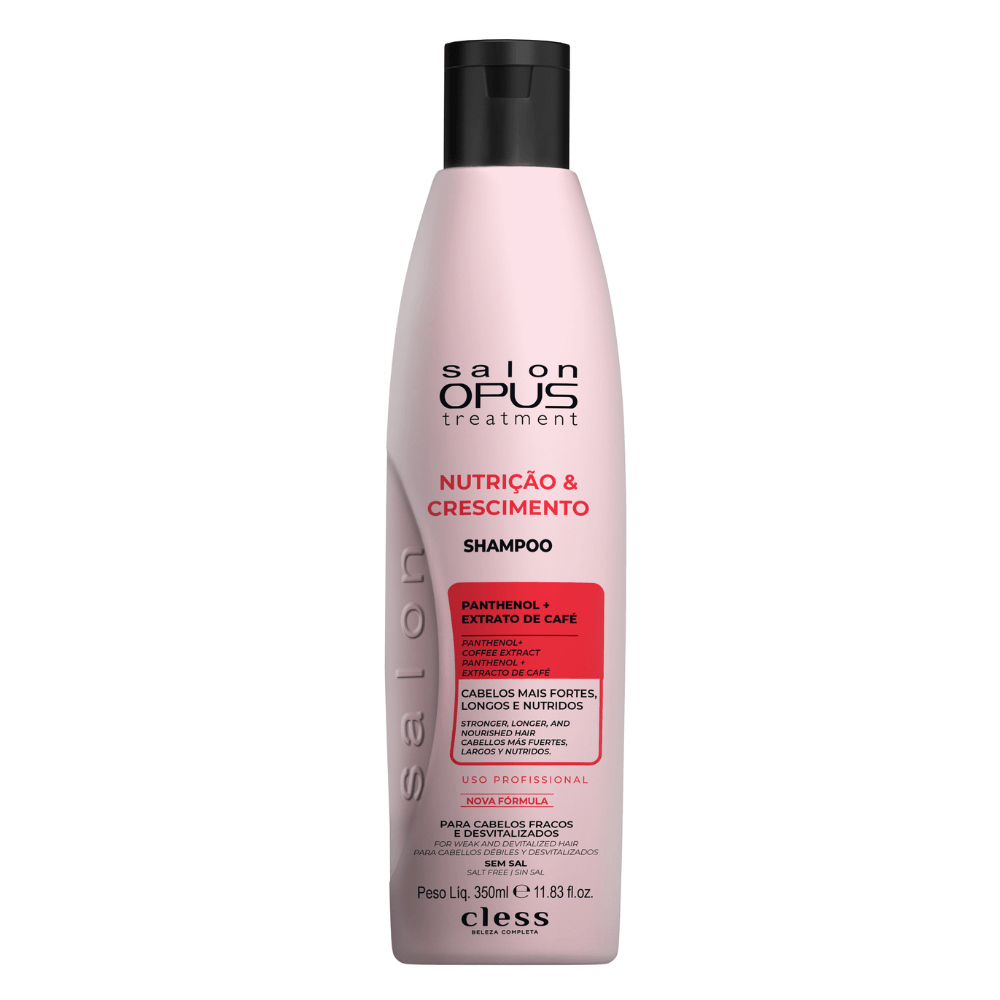 Salon Opus Shampoo Nutrição & Crescimento 350ml - Cless Cosméticos