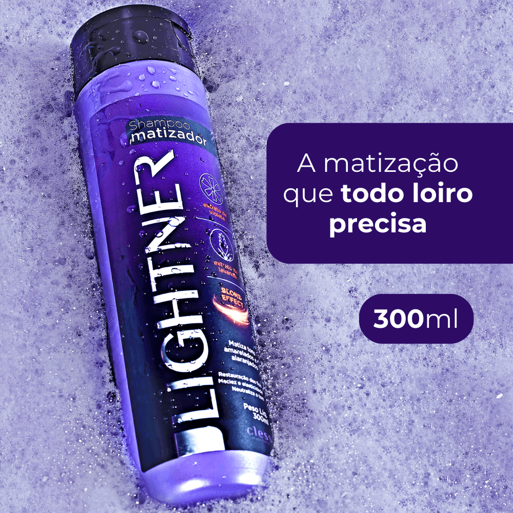 Shampoo Matizador Blond Violet Lightner 300ml - Cless Cosméticos