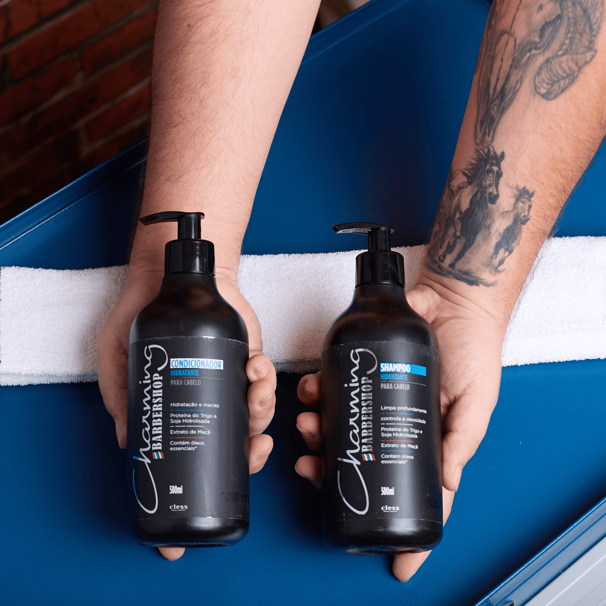 Shampoo Hidratante Barbershop Charming 500ml - Cless Cosméticos