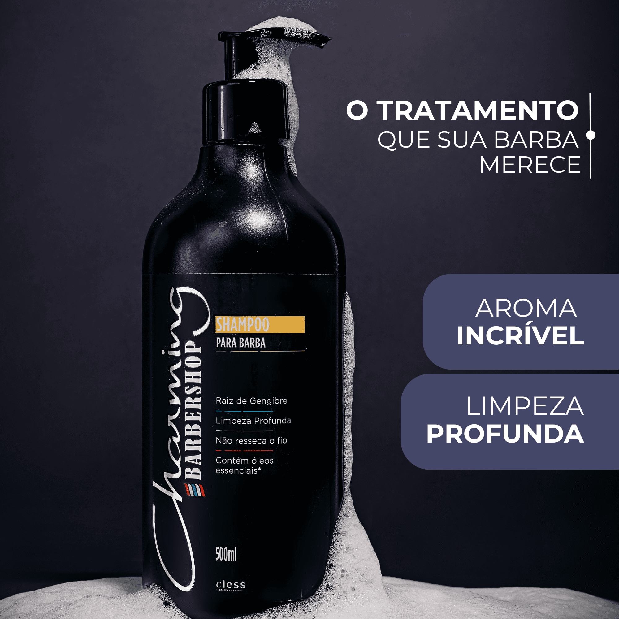 Kit Masculino Charming Barbershop: Limpeza, Hidratação e Proteção Pós ...