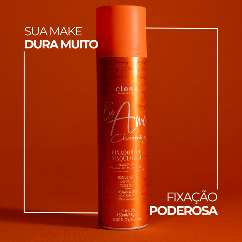 Kit Fixação Completa Fixa Maquiagem e Hair Spray forte - Cless Cosméticos